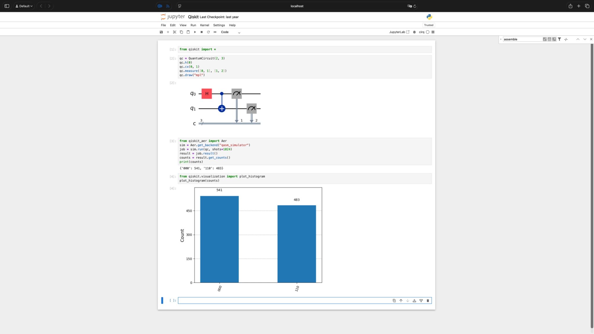 基于 Qiskit 的量子电路模拟 – Felix's Quantum Flask